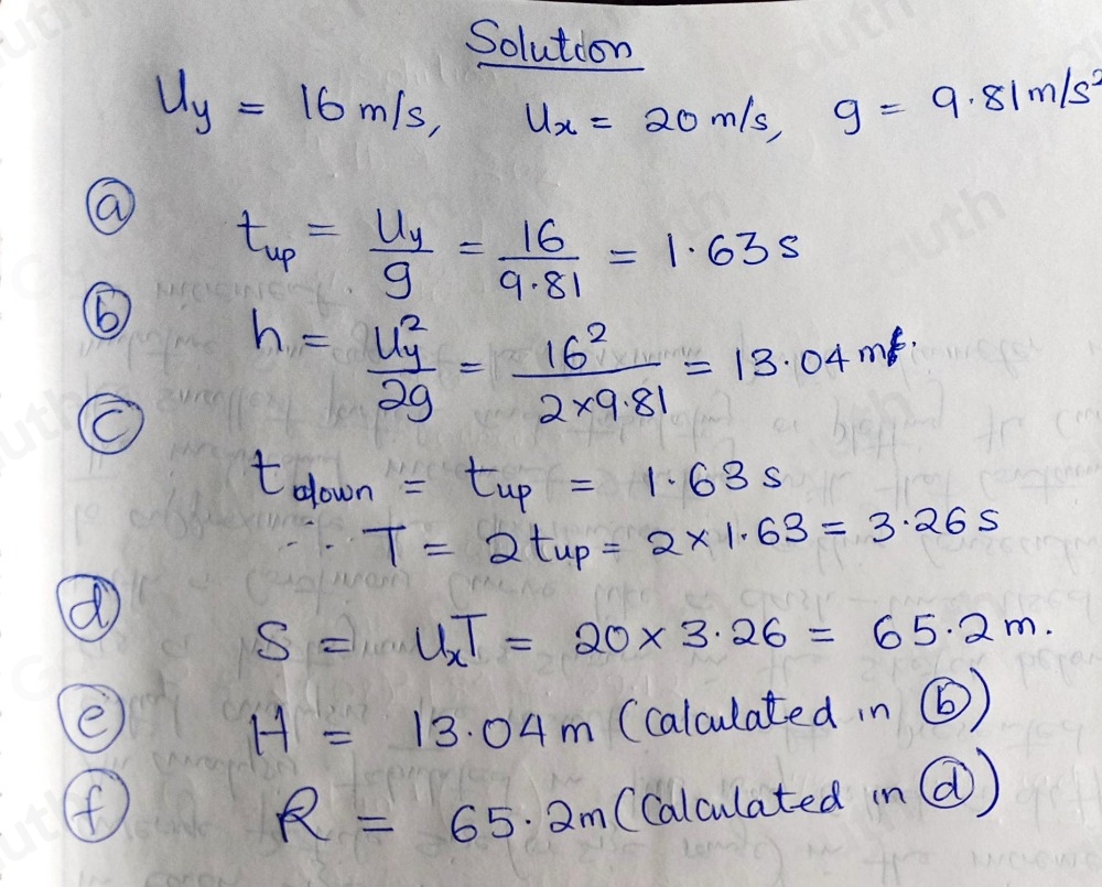 Solved: John Elway throws a football with an initial upward velocity ...